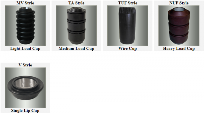 2-3/8" 2-7/8" 3-1/2" Guiberson Rubber Swab Cups MV Style For Oilfield ...